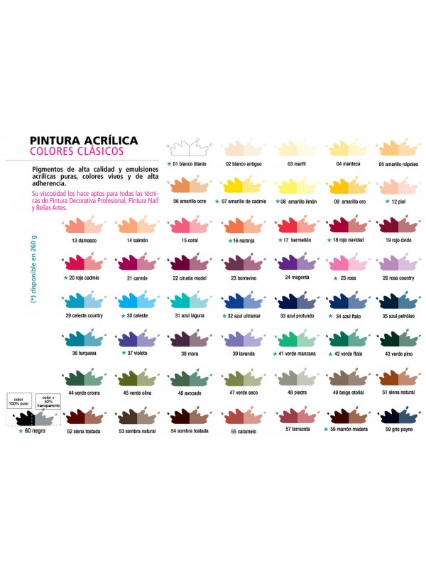 ACRILICO MODEL 50 CC ROSA COUNTRY